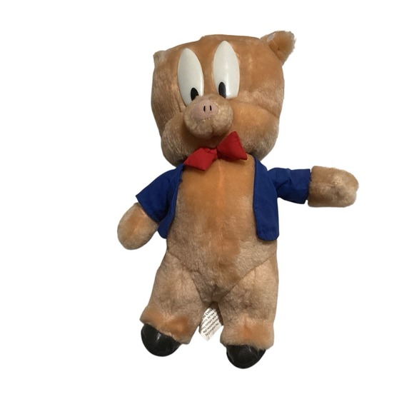 Warner Bros. | Small Pets | Vintage 997 Porky Pig Looney Tunes Plush ...